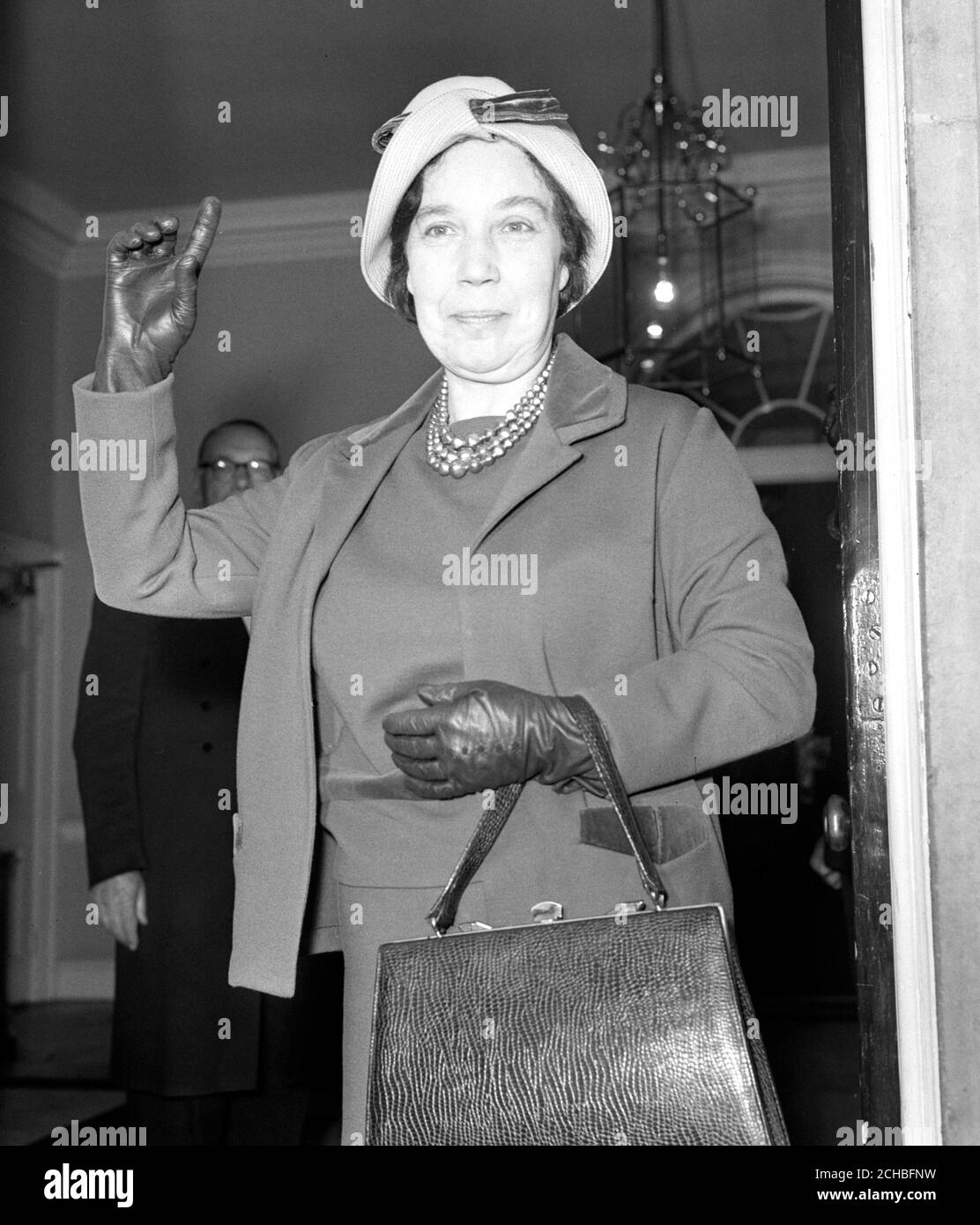 Alice Bacon, MP for South East Leeds, arrives at 10 Downing Street. She ...