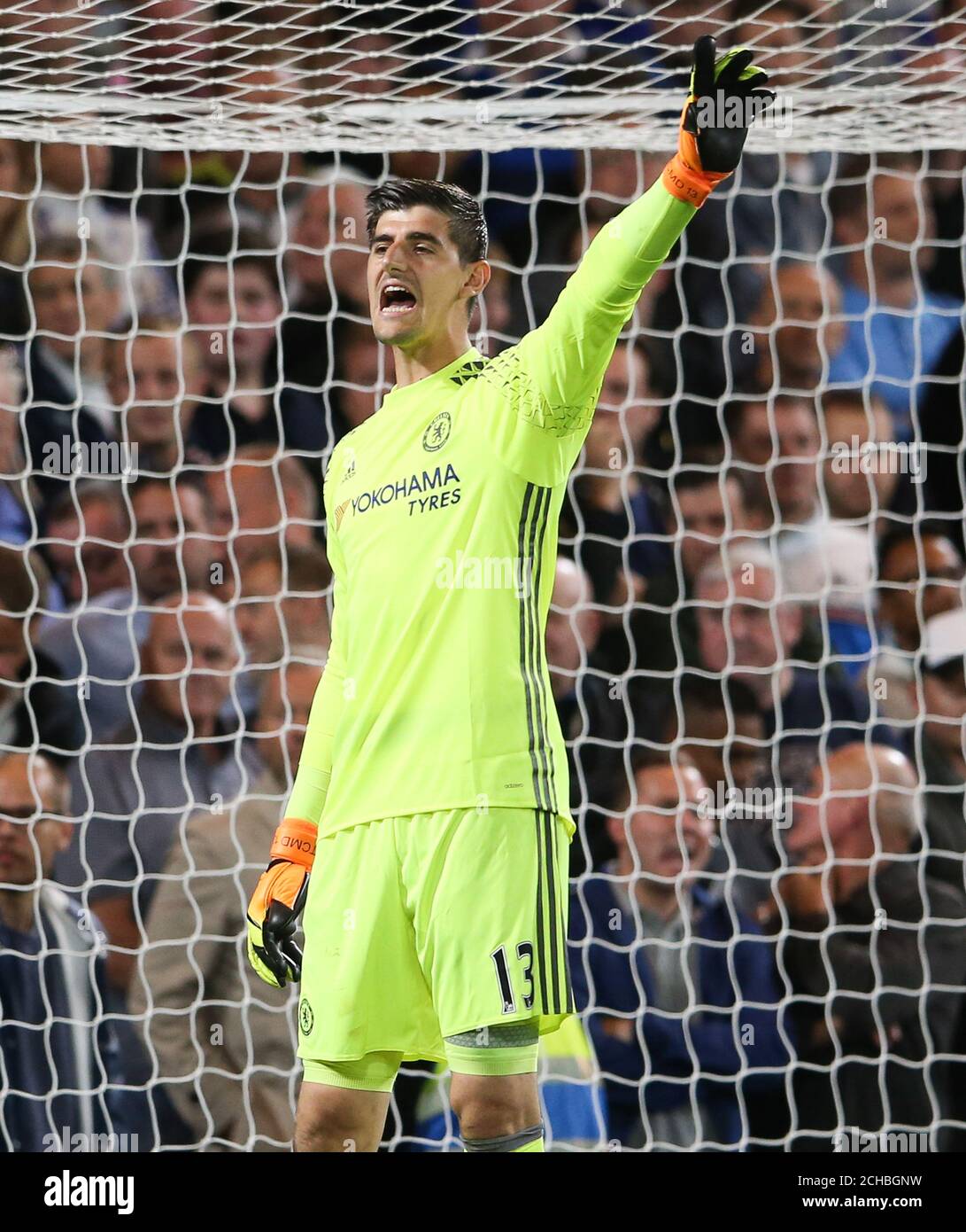 Chelsea's Thibaut Courtois during the Premier League match at Stamford ...