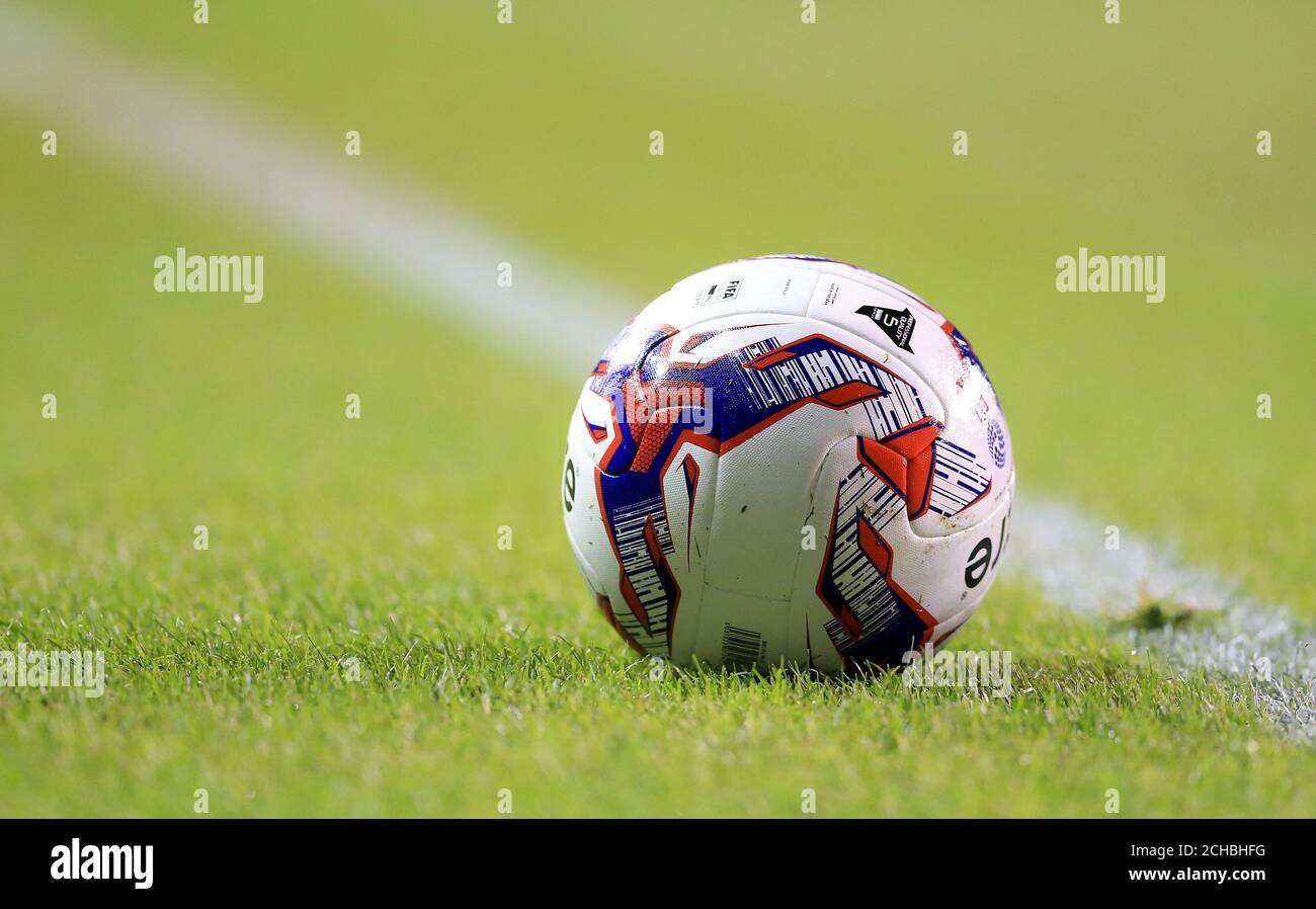 A matchday football Stock Photo - Alamy