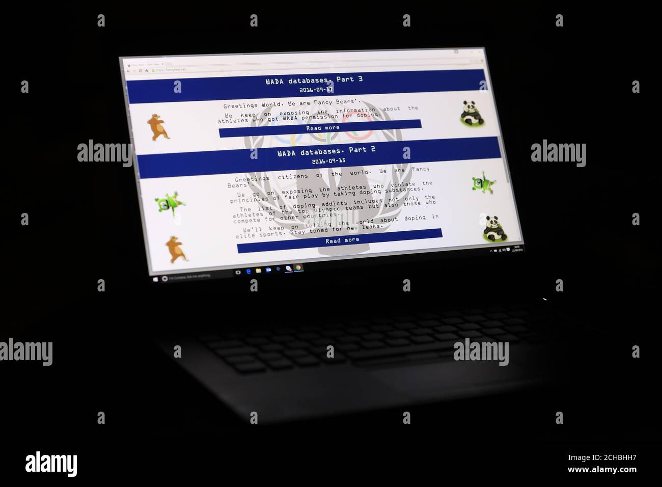 Fancy Bears website on a laptop Stock Photo - Alamy
