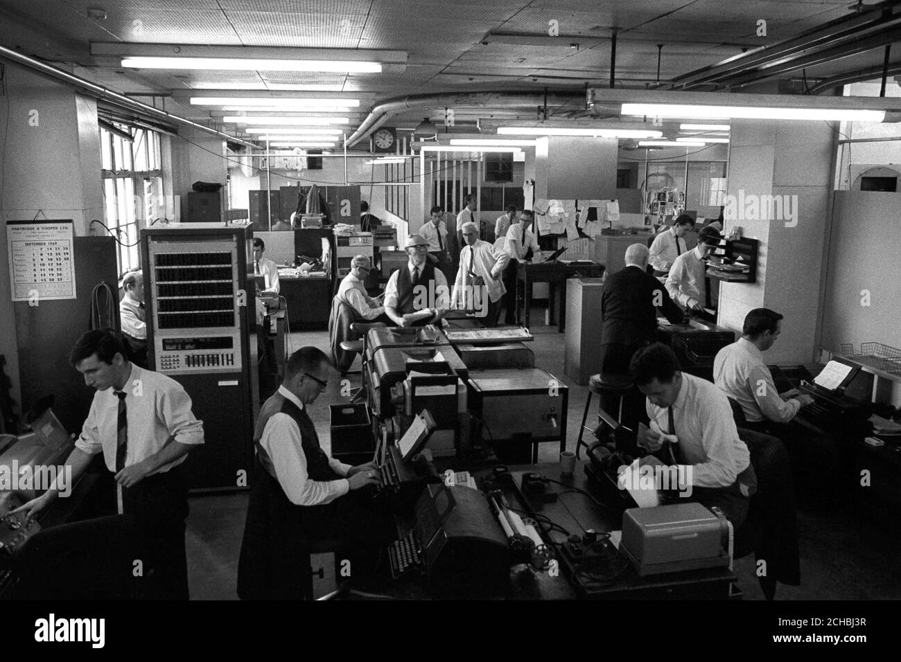 The Telegraph Department at the Press Association Stock Photo - Alamy