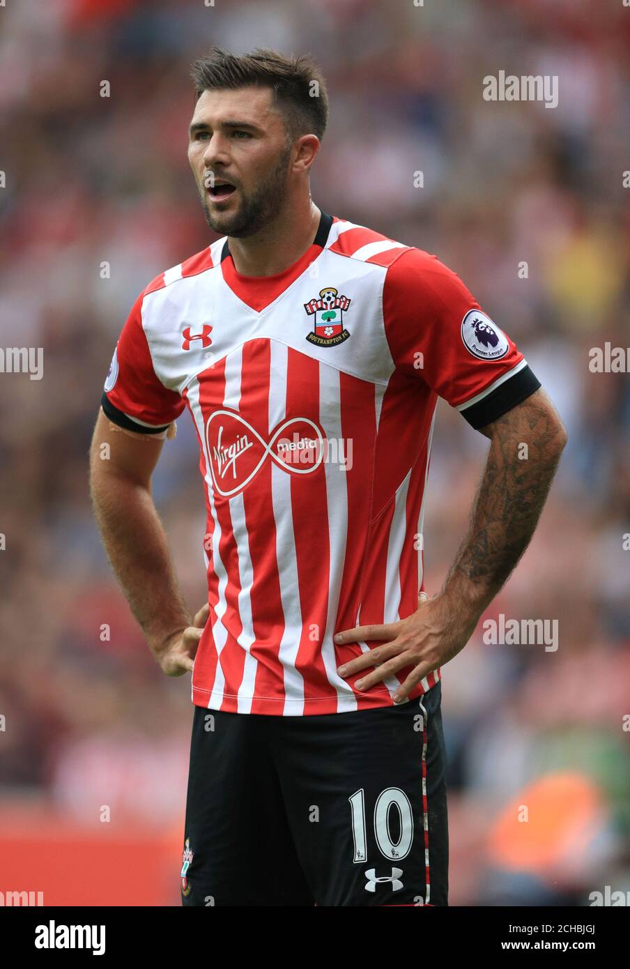 Southampton's Charlie Austin Stock Photo - Alamy
