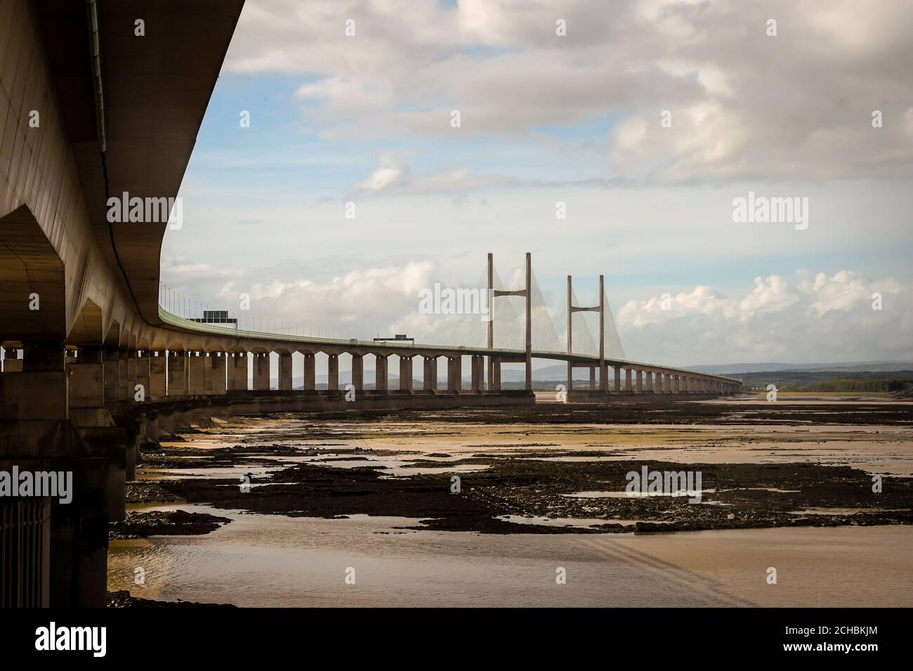 The Severn Bridge looking from Aust towards Chepstow. PRESS ASSOCIATION ...