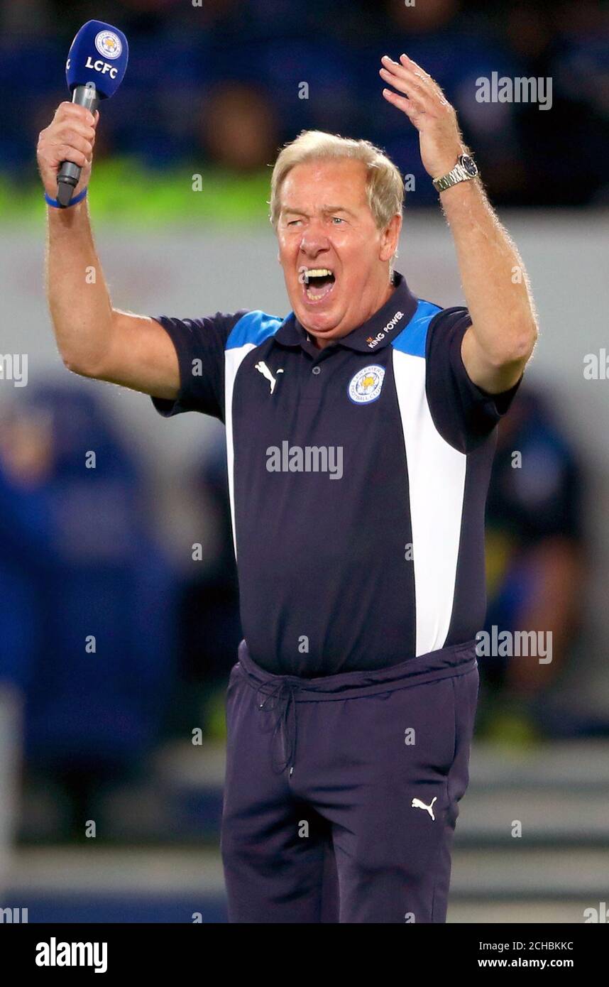 Leicester City's stadium announcer Alan Birchenall Stock Photo - Alamy