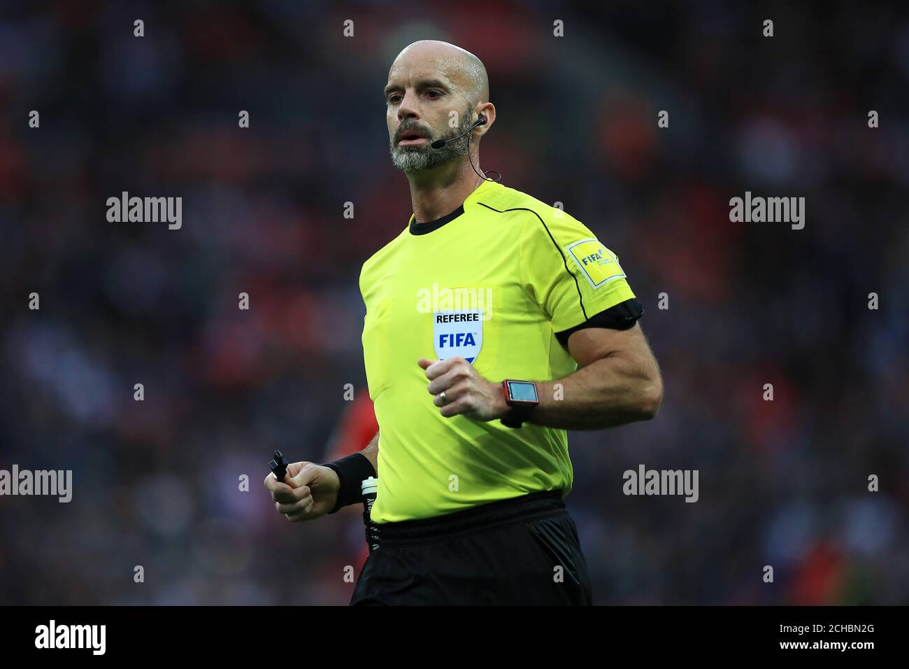 Referee Stefan Johannesson Stock Photo - Alamy