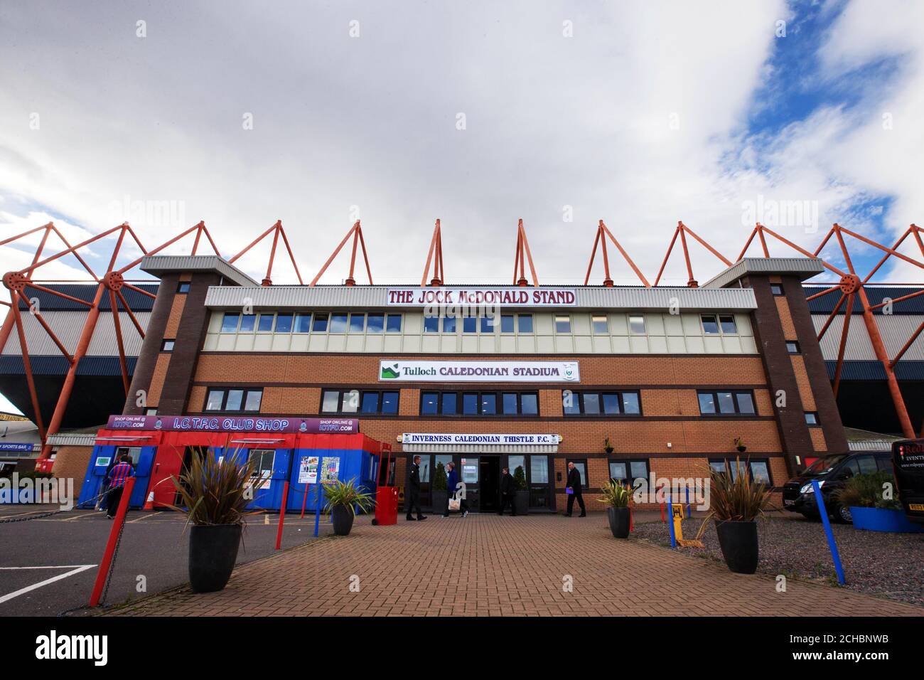 A general view of the Caledonian Stadium, Inverness Stock Photo - Alamy