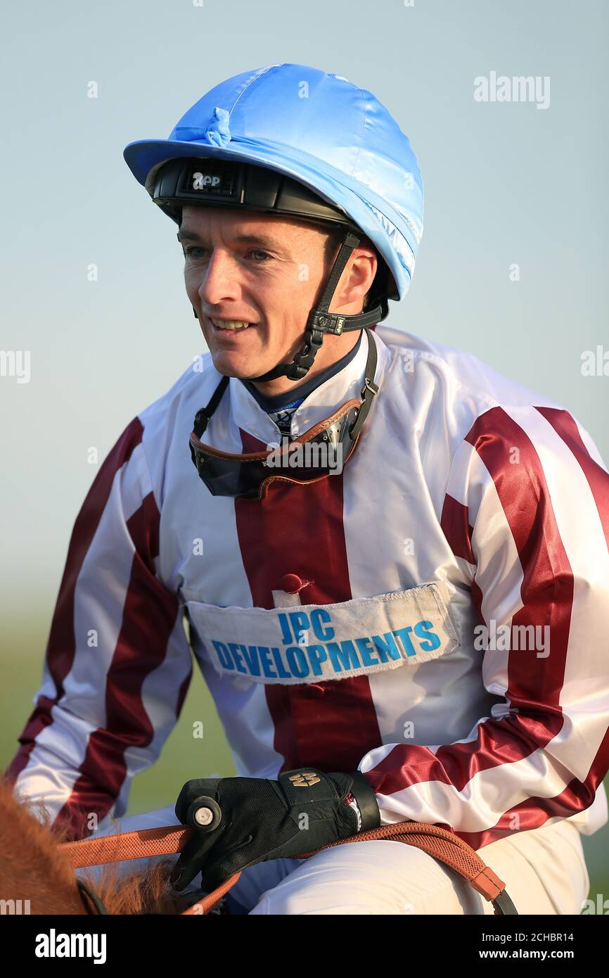 Jockey David Allan on Cote dÊ¼Azur after the Shadwell Farm Handicap ...