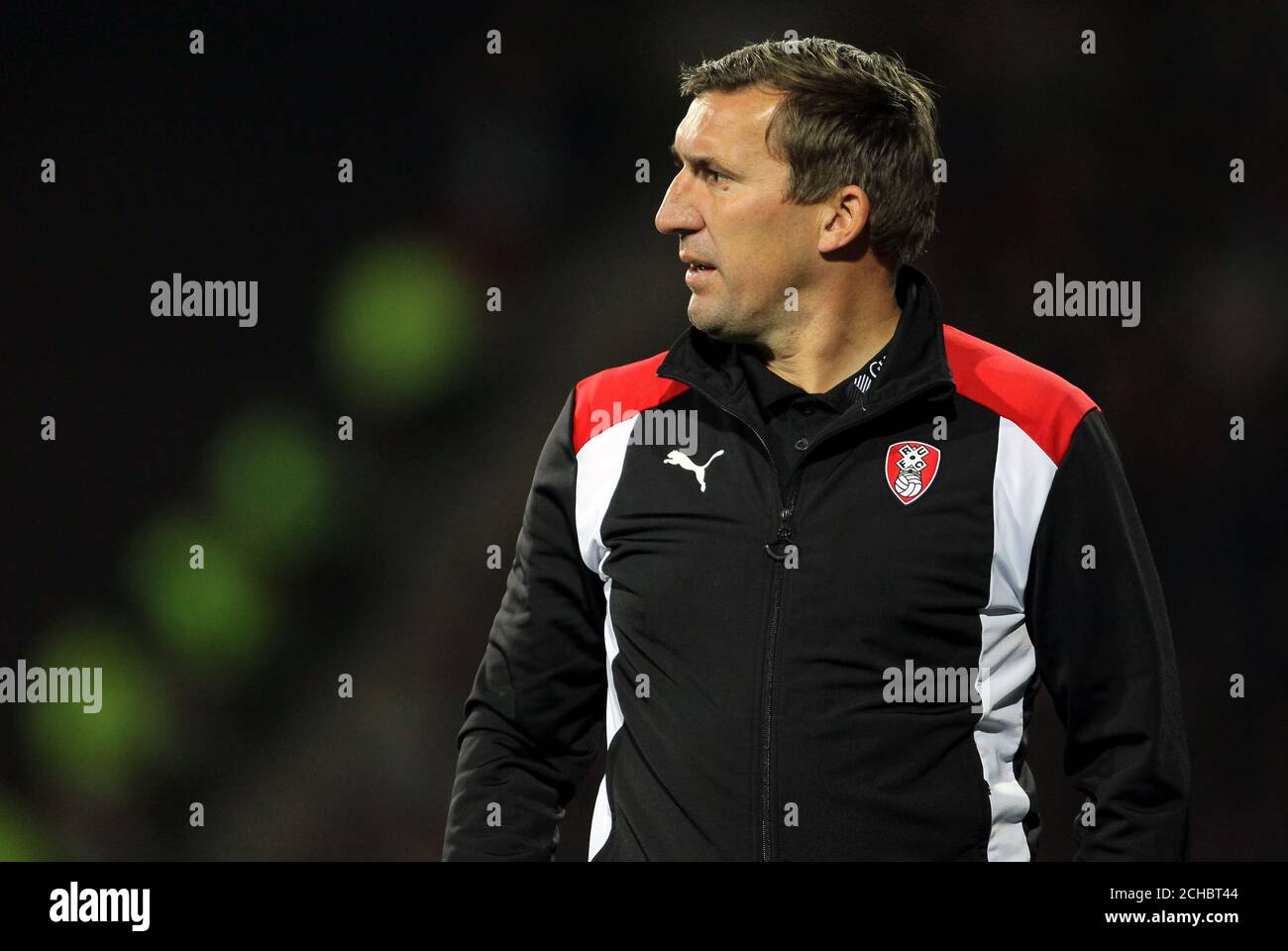 Rotherham United manager Alan Stubbs Stock Photo - Alamy