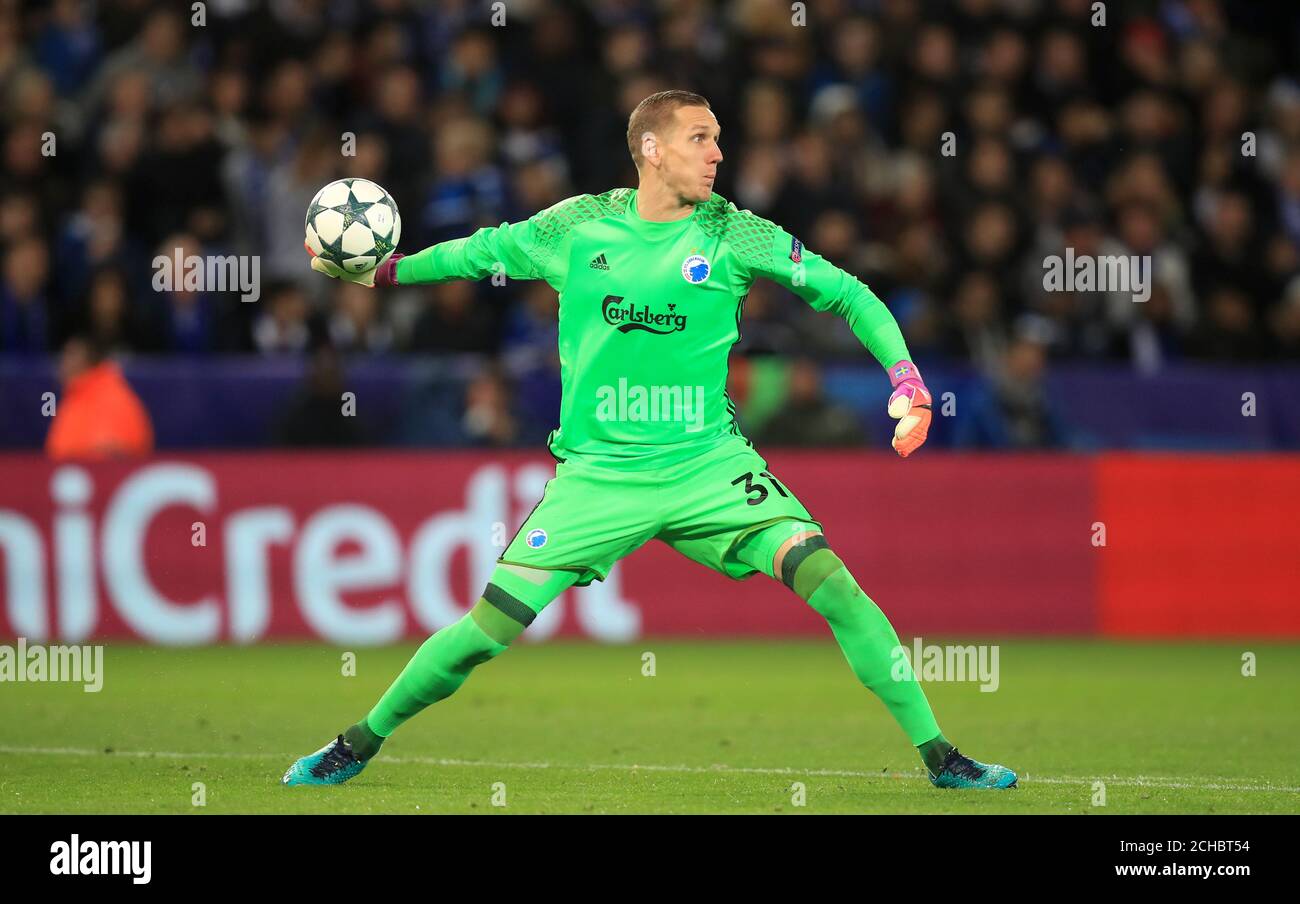 FC Copenhagen's goalkeeper Robin Olsen in action during the UEFA ...