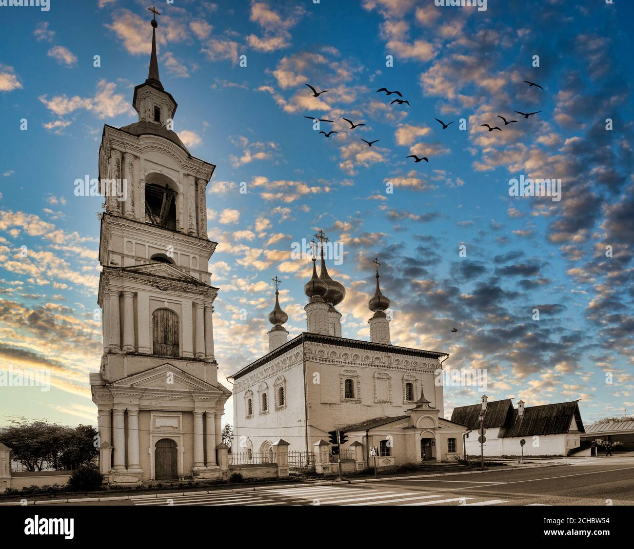 The Church of the Smolensk icon of the Mother of God in Suzdal. Russia ...