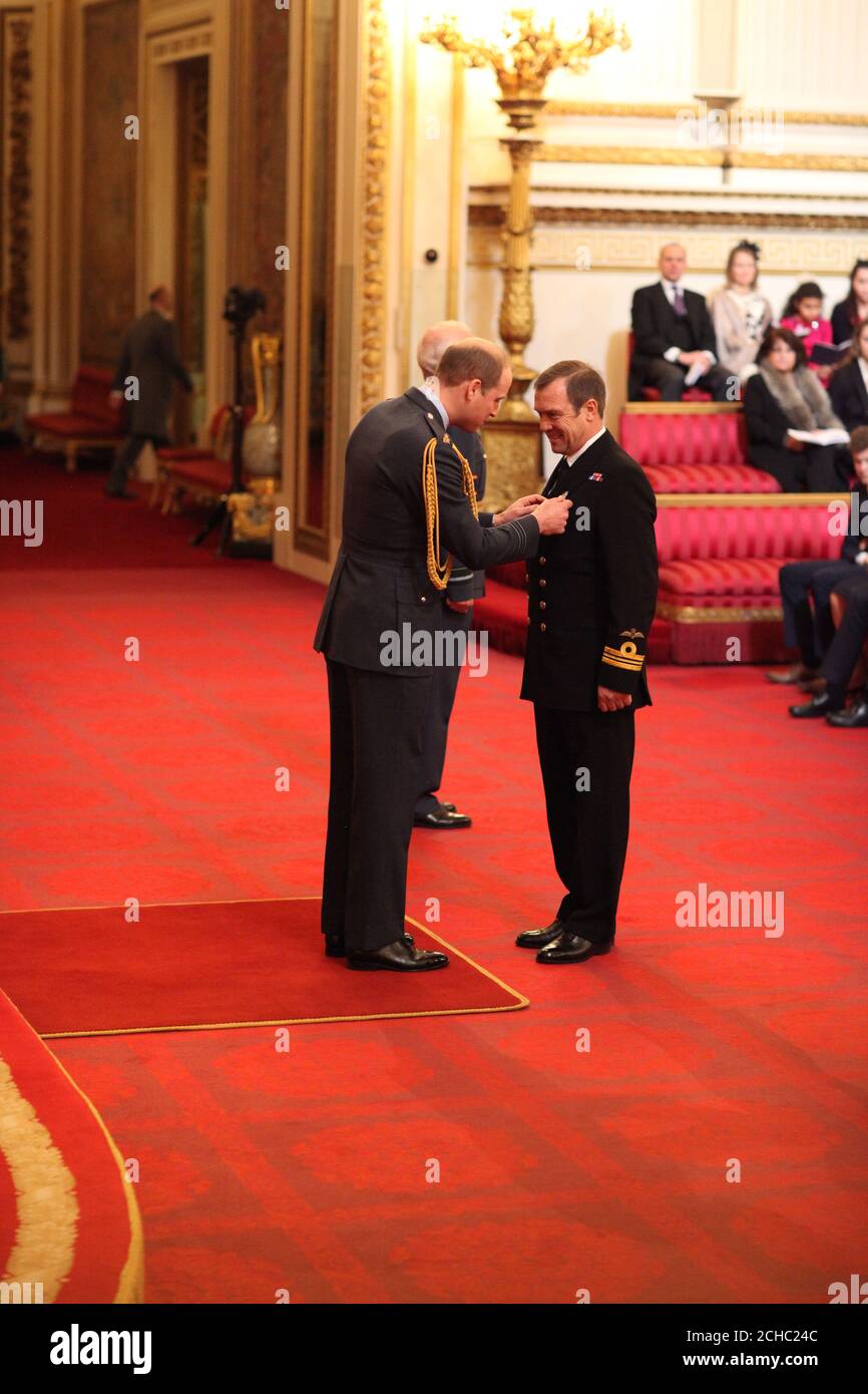 Lieutenant Commander Alun Read, Royal Navy, is made an MBE (Member of ...