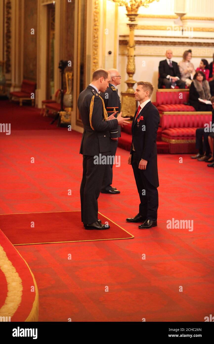 Mr. Oliver Bennett from London is made an MBE (Member of the Order of ...