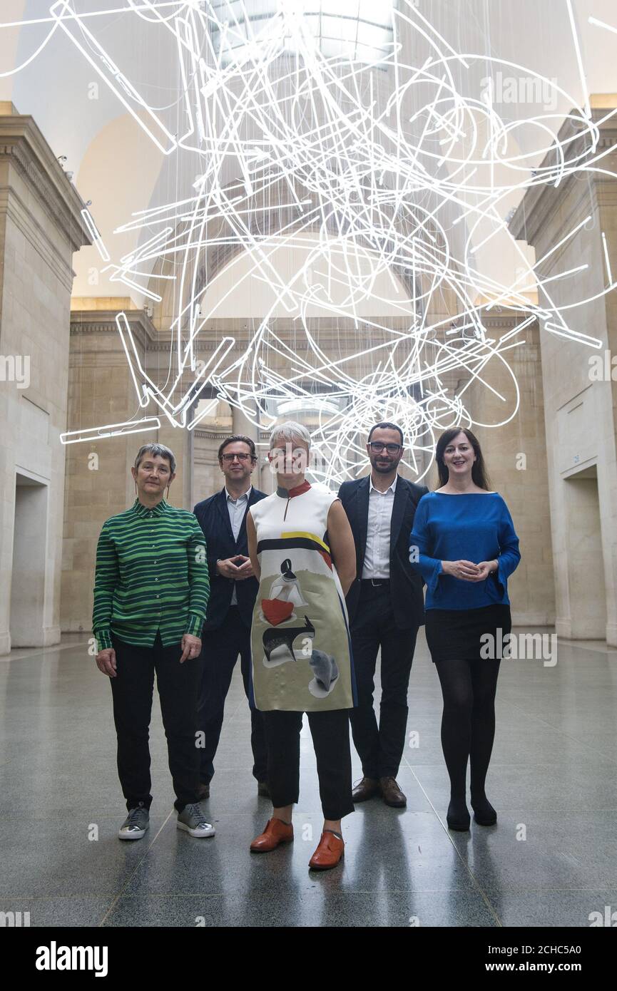 (Left-right) Director of Tate Modern Frances Morris, Director of Tate ...