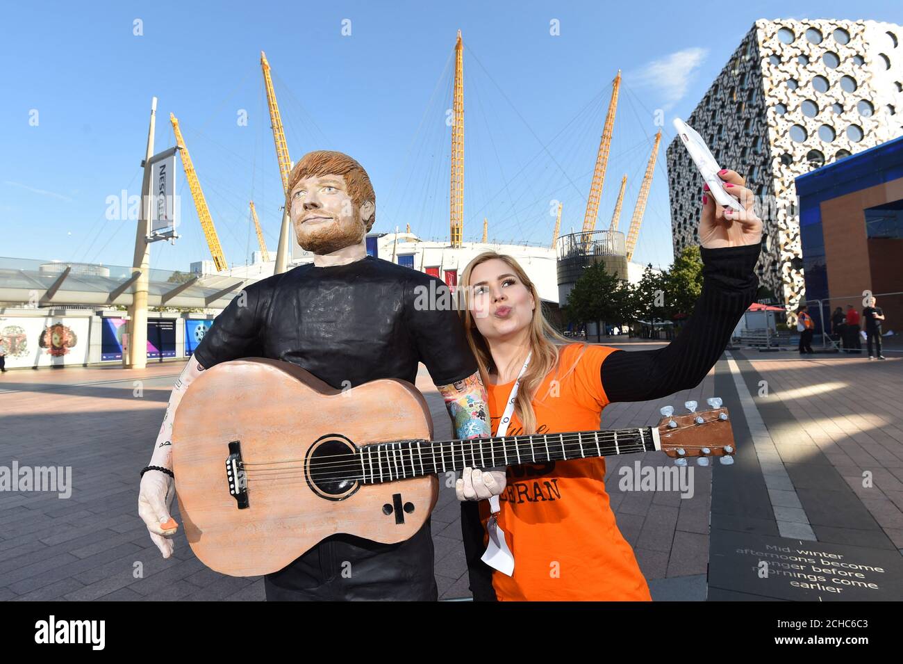 EMBARGOED TO 0001 MONDAY JUNE 19 EDITORIAL USE ONLY Ed Sheeran fan ...