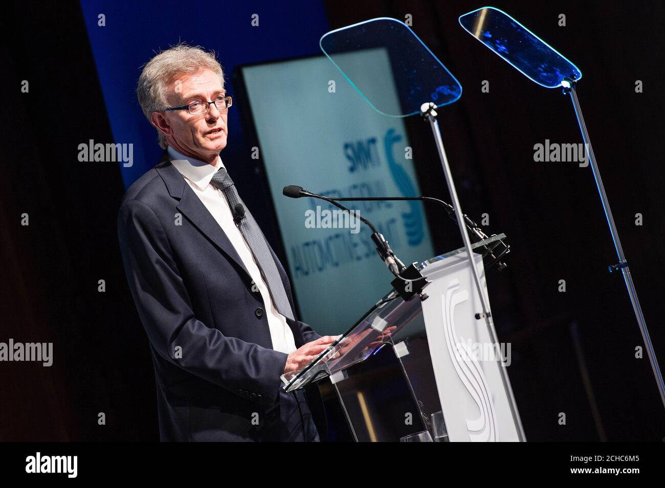 EDITORIAL USE ONLY Ian Howells, Senior VP, Honda Motor Europe, speaks ...