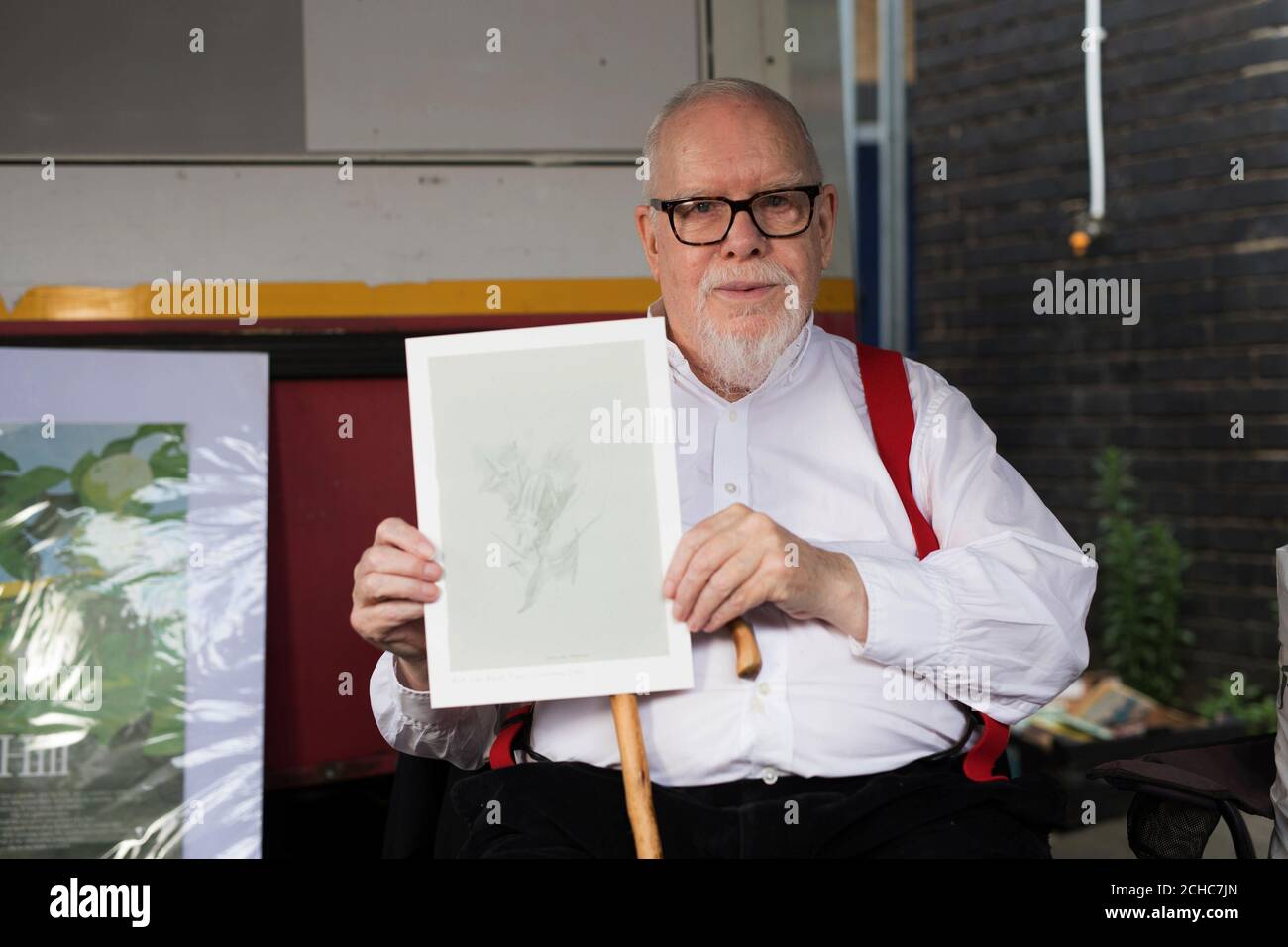 Sir peter blake vauxhall art car boot fair workshop hi-res stock ...