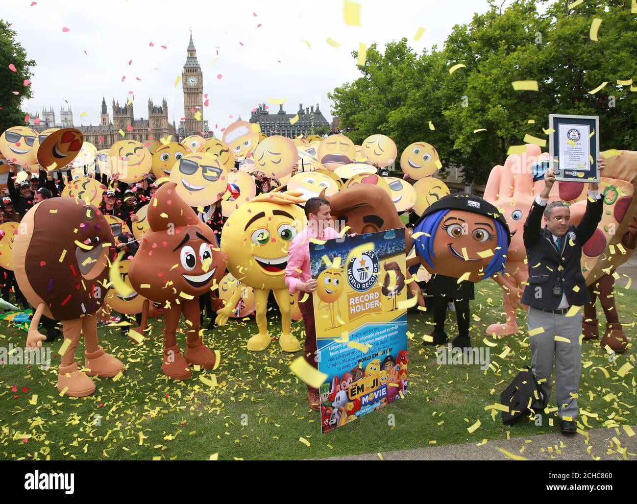 Vyv Evans, centre, the UK's leading emoji expert, and Guinness World ...