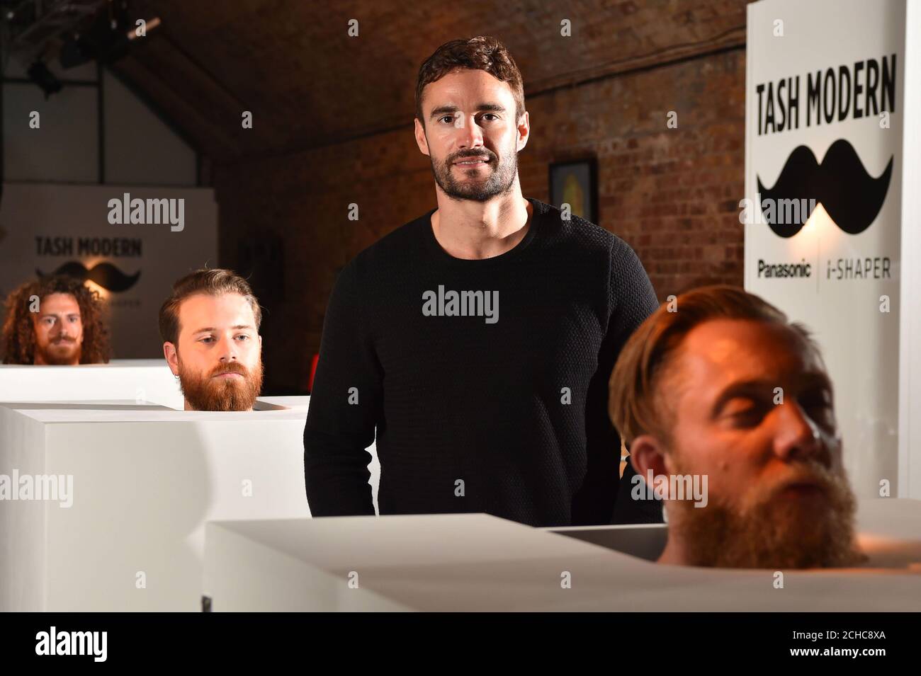 Former rugby player model thom evans attends launch tash modern hi-res ...