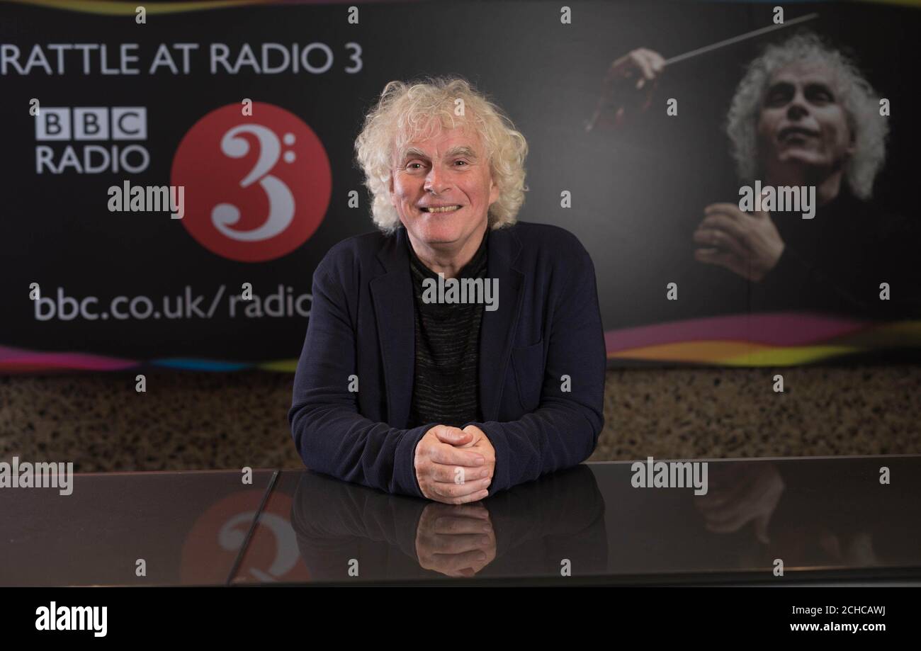 EDITORIAL USE ONLY Sir Simon Rattle launches the BBC Radio 3 exhibition ...