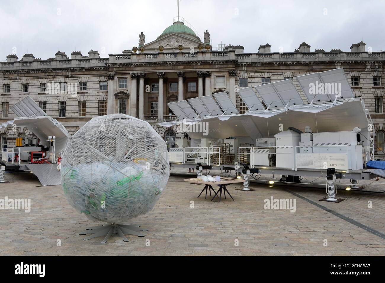 The Pentatonic Trashpresso in the courtyard of Somerset House as Design ... The Pentatonic Trashpresso in the courtyard of Somerset House as Design ...