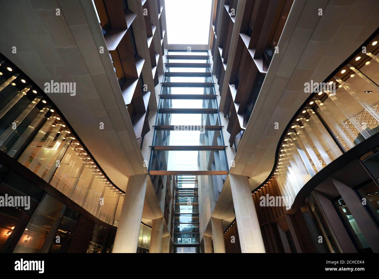 General views of Bloomberg Arcade, a new pedestrianised restaurant ...