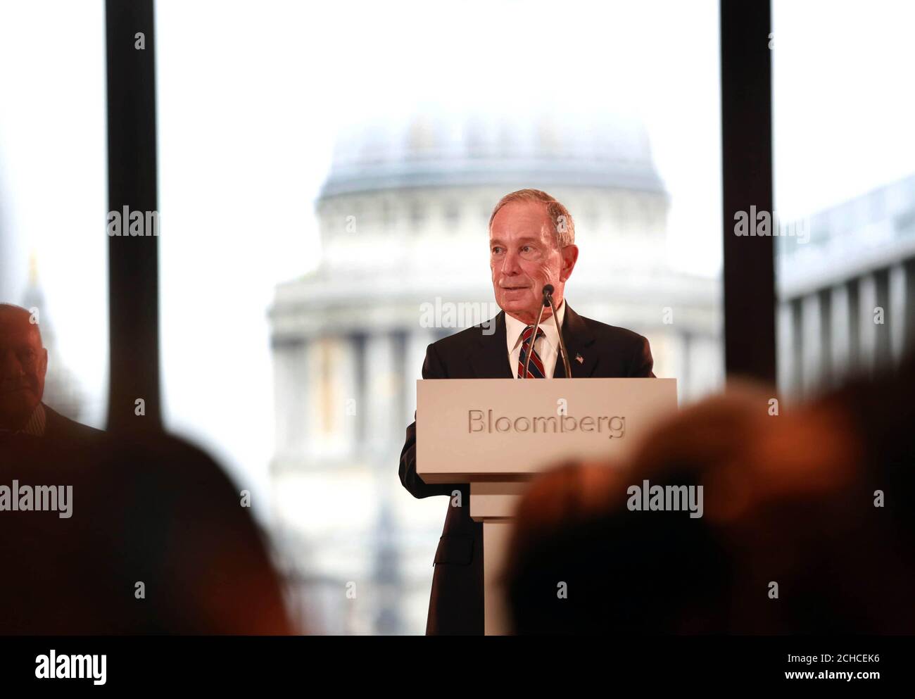 EDITORIAL USE ONLY Michael Bloomberg attends the opening of Bloomberg ...