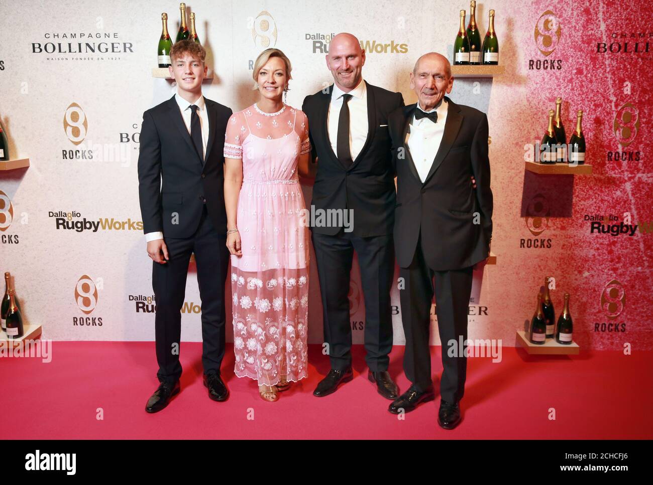 (left to right) Enzo, Laurence, Alice and Vincenzo Dallaglio arrive at ...