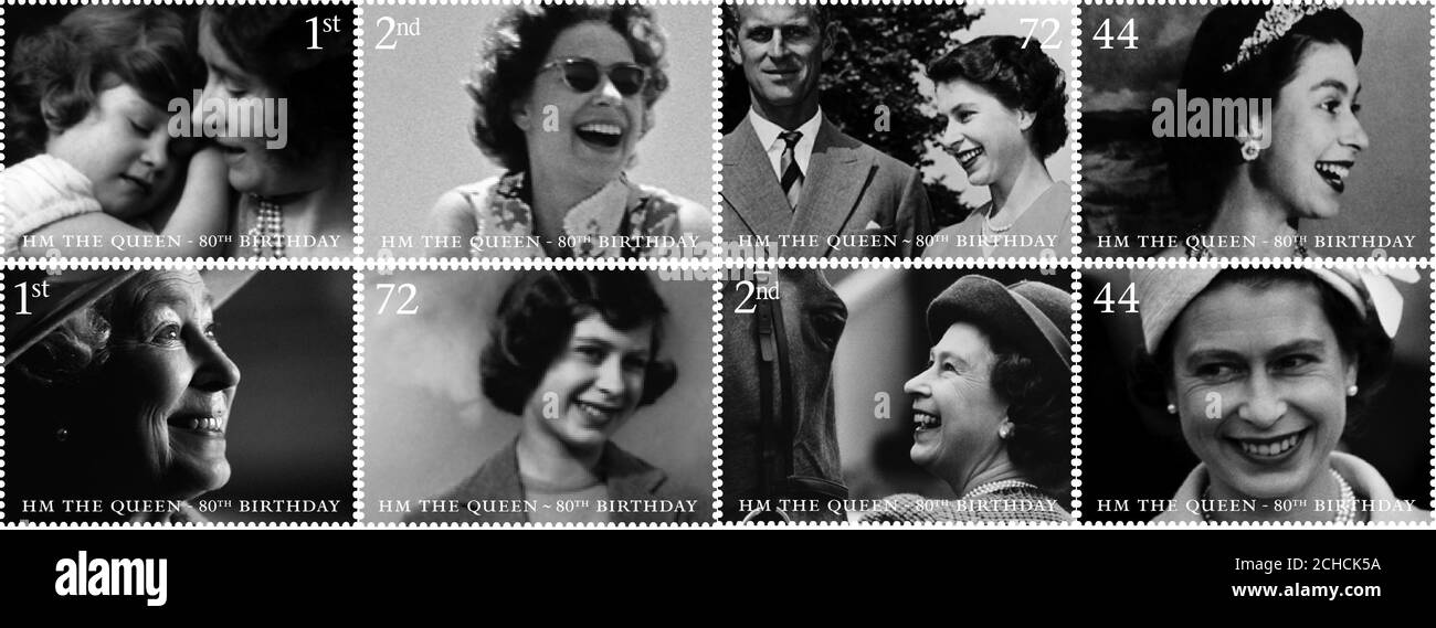Queen elizabeth ii 80th birthday Black and White Stock Photos & Images ...