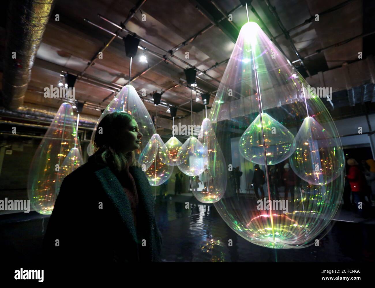 EDITORIAL USE ONLY Pippa Dale from London interacts with Reflecting ...