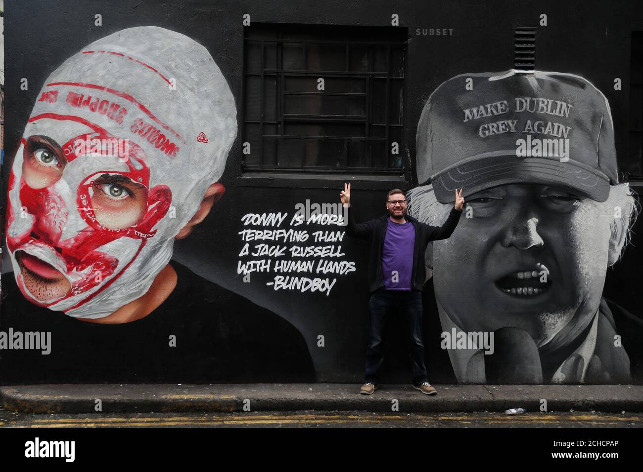 A new mural by art group subset of blindboy boatclub hi-res stock ...