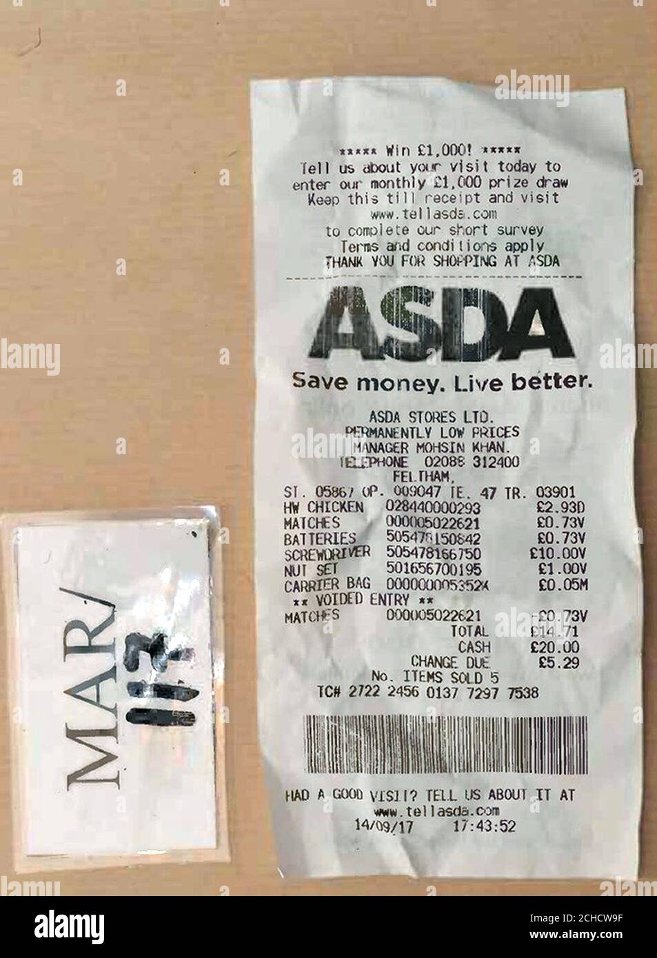 Old receipt hi-res stock photography and images - Alamy