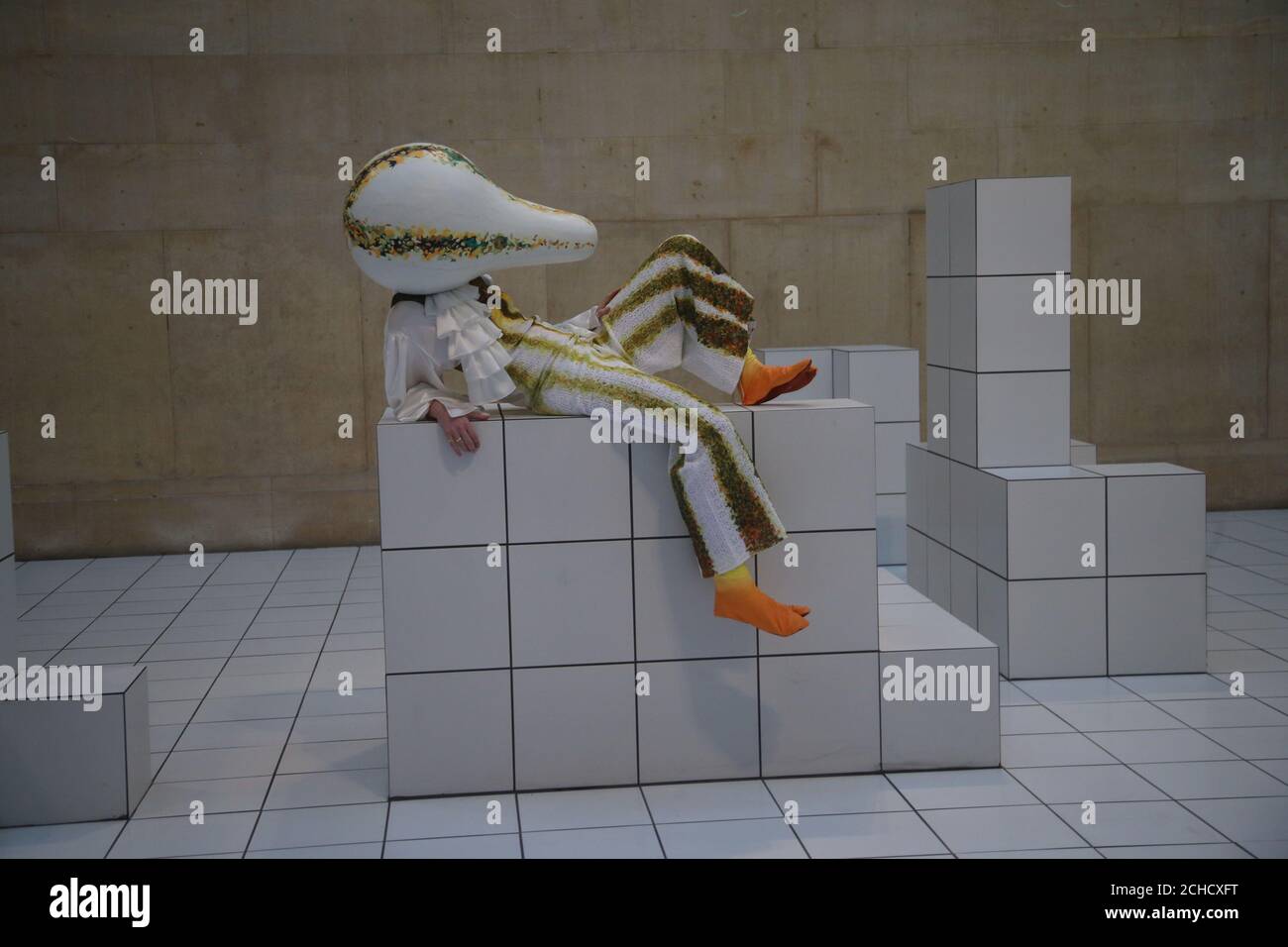 A work by artist Anthea Hamilton's titled The Squash, an immersive ...