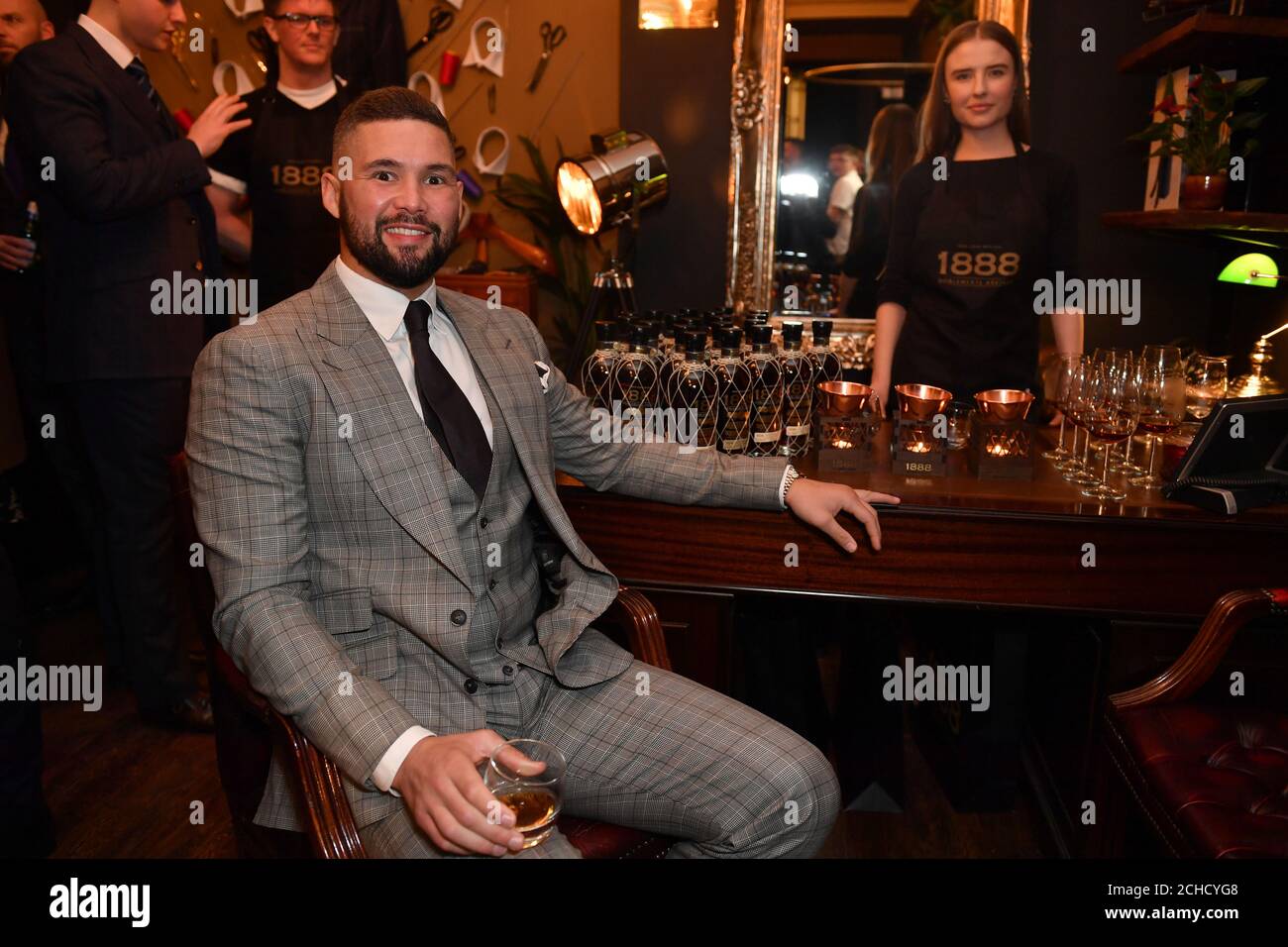 Boxer Tony Bellew during a sampling of Brugal 1888, the leading super ...