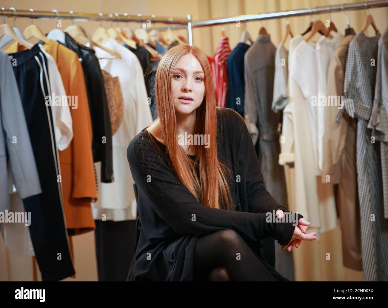 EDITORIAL USE ONLY Stylist, Aimee Croysdill reveals a collection of ...