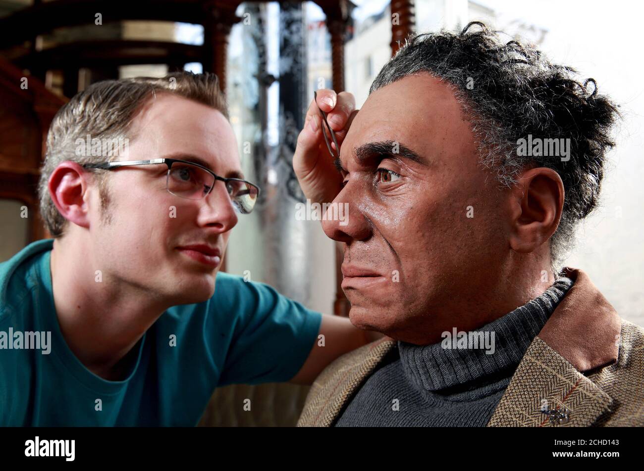 EDITORIAL USE ONLY A robotics engineer works on the construction of ...