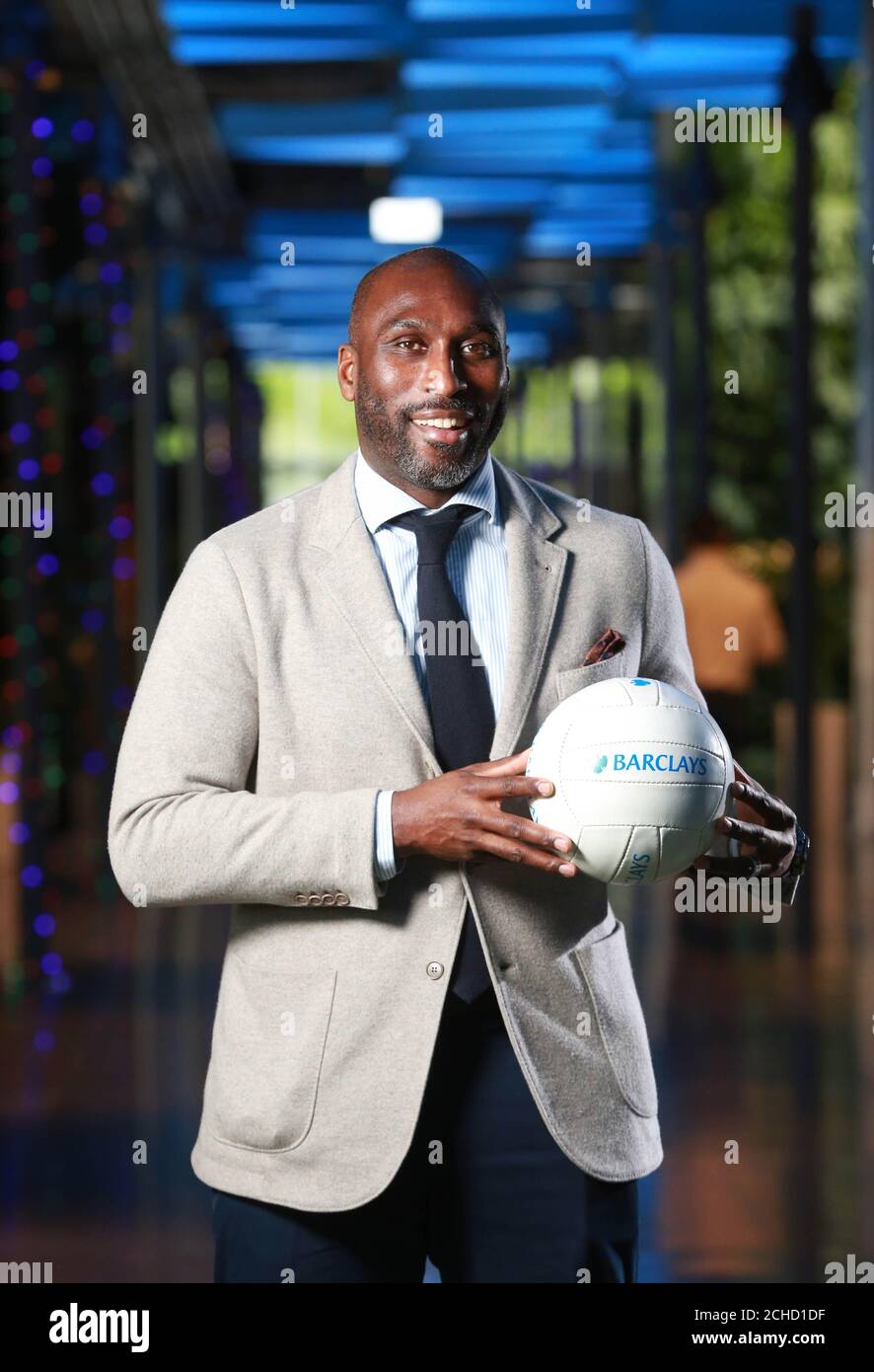 Former footballer Sol Campbell at Here East in London, where he offered ...
