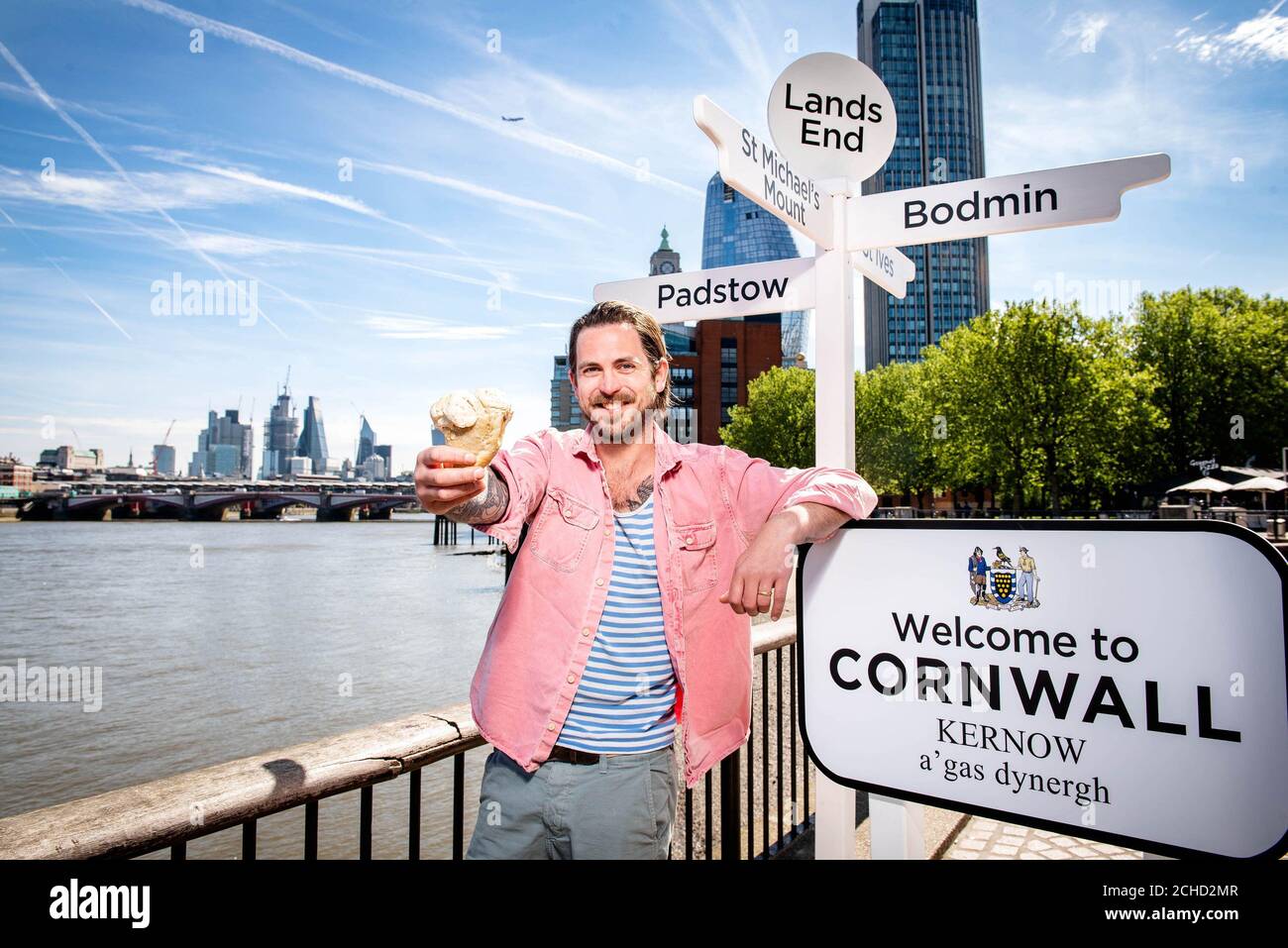 Chef James Strawbridge with the worlds first ice cream pasty as Kellys ...