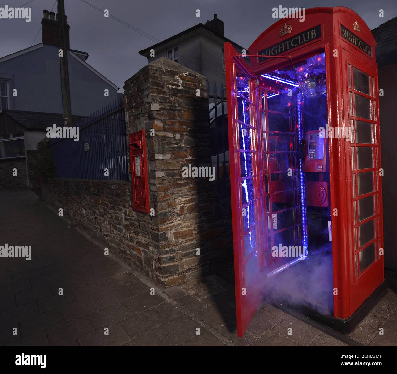 The worlds smallest disco, which has been created in an iconic red ...