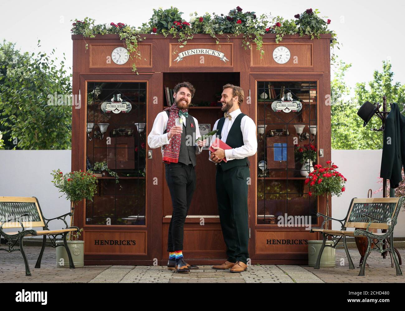 EDITORIAL USE ONLY (Left to right) Adam Bacon and Dom Le Moignan unveil ...