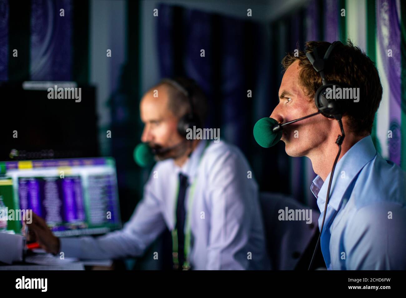 Commentary box hi-res stock photography and images - Alamy