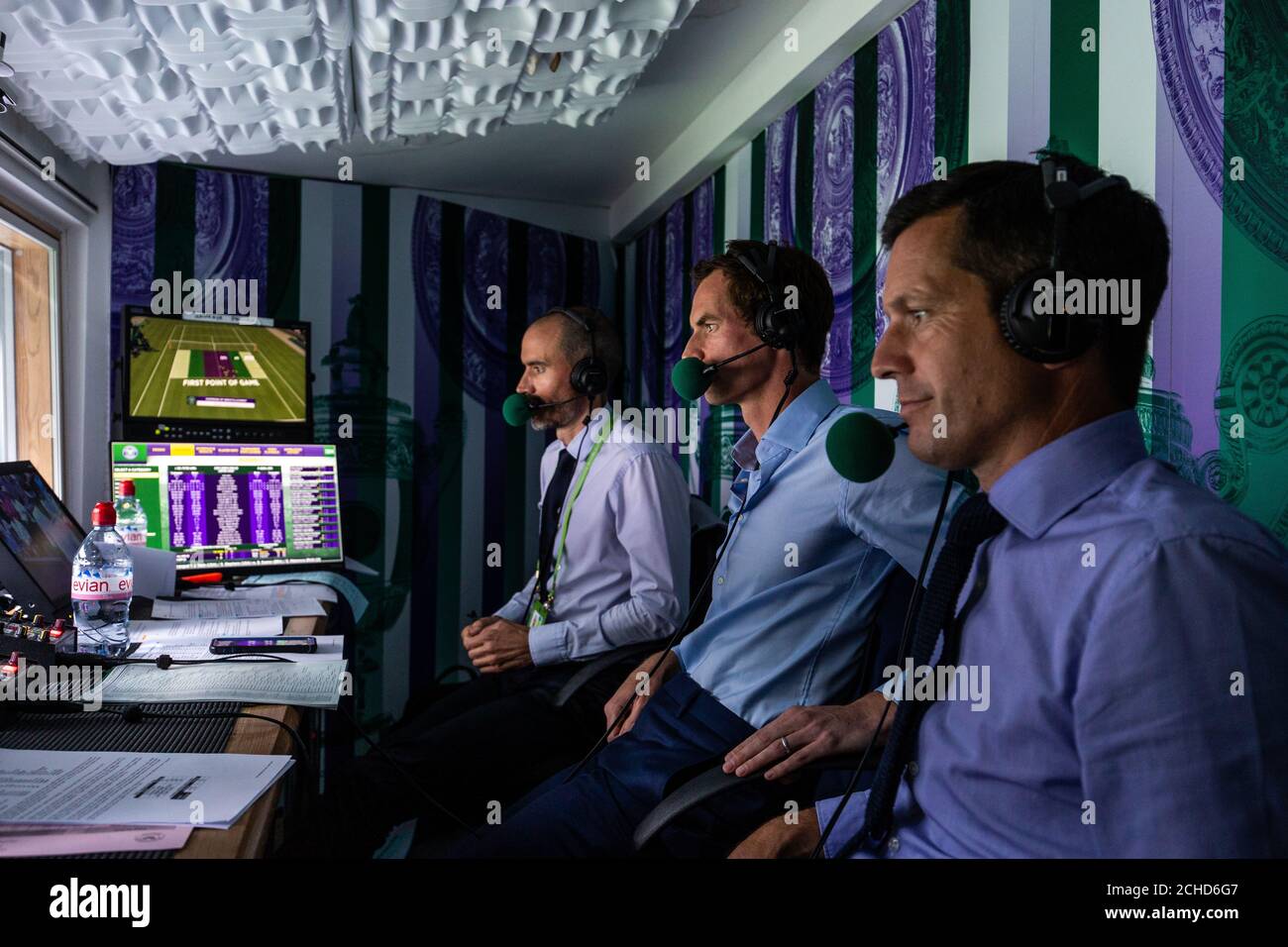 Andrew Cotter, Andy Murray and Tim Henman (left-right) in the ...
