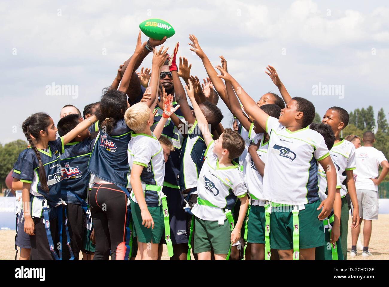 EDITORIAL USE ONLY NFL London Games player Neiko Thorpe of Seattle ...