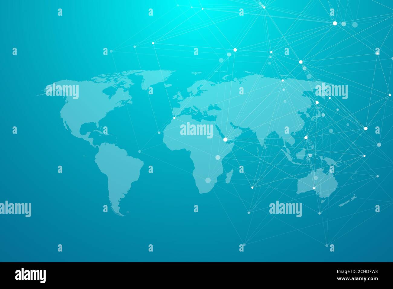 Global network connections with world map. Internet connection ...