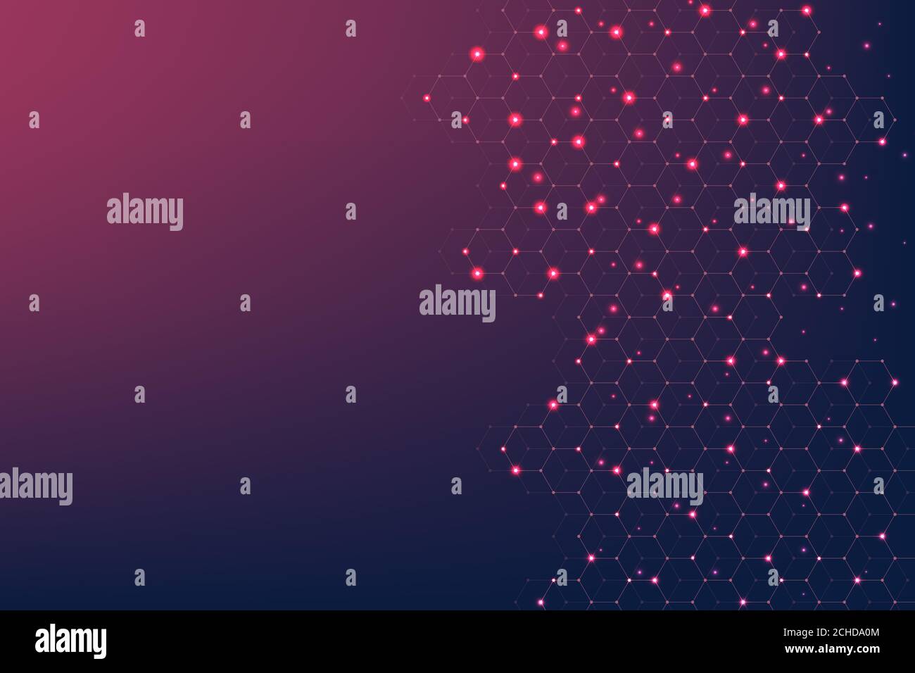 Abstract Lines And Dots Connect Background With Hexagons Hexagons Connection Digital Data And