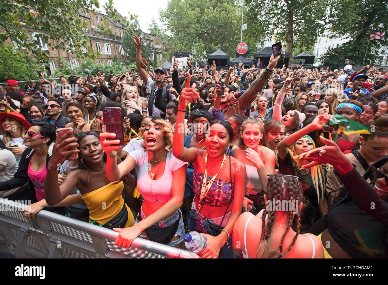 Carnival crowds enjoy live music at Casa BACARDÃª at Powis Square Stage ...