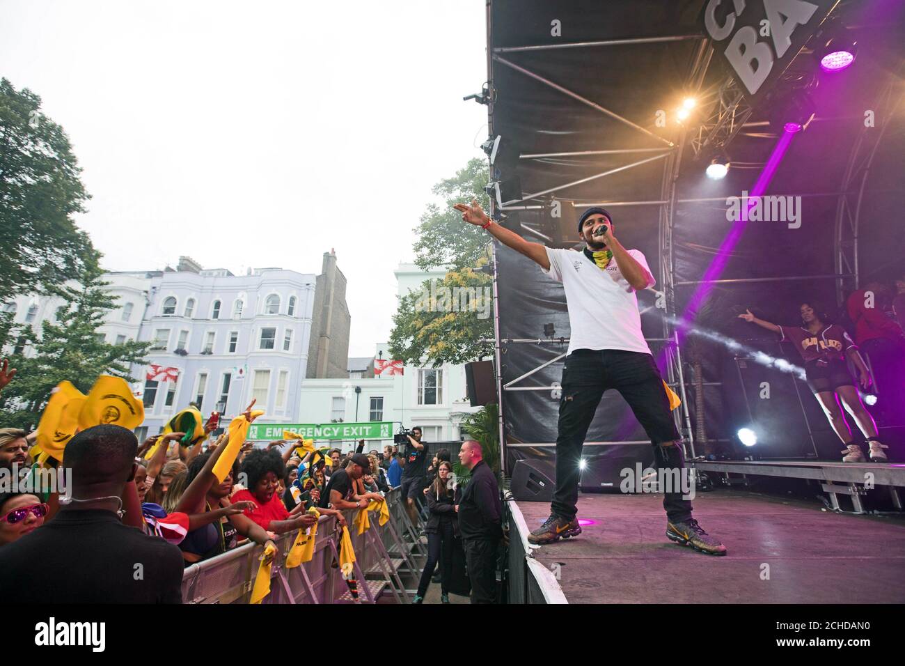 EDITORIAL USE ONLY Major Lazer perform at Casa BACARDÃª at Powis Square ...