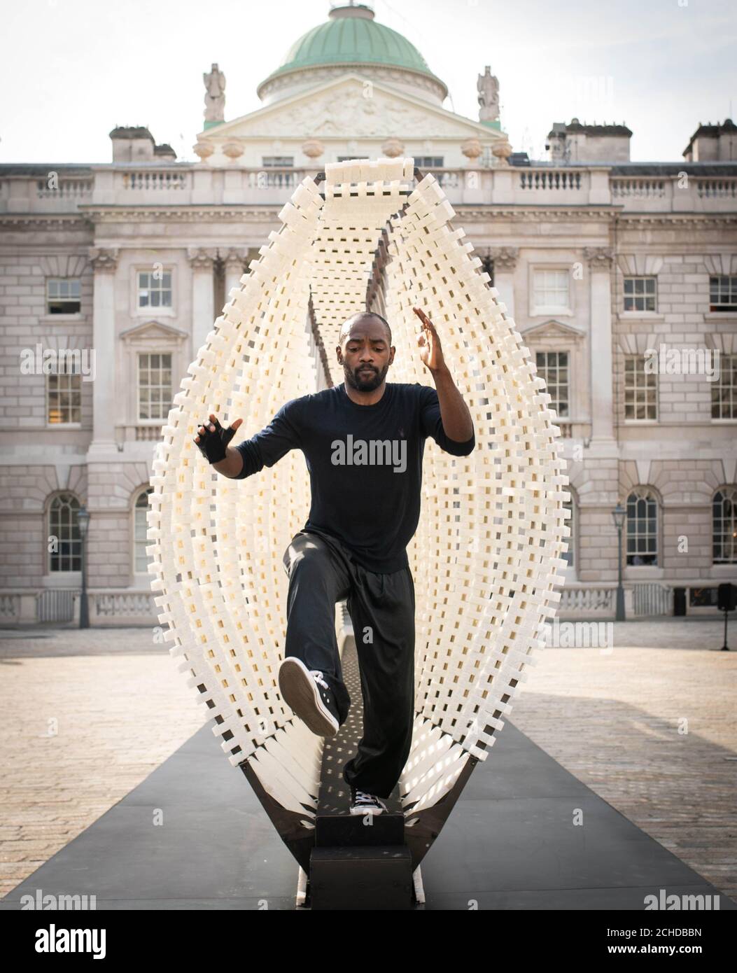 Performer Dickson Mbi Performs Inside An Installation Designed By Nassia Inglessis From Greece