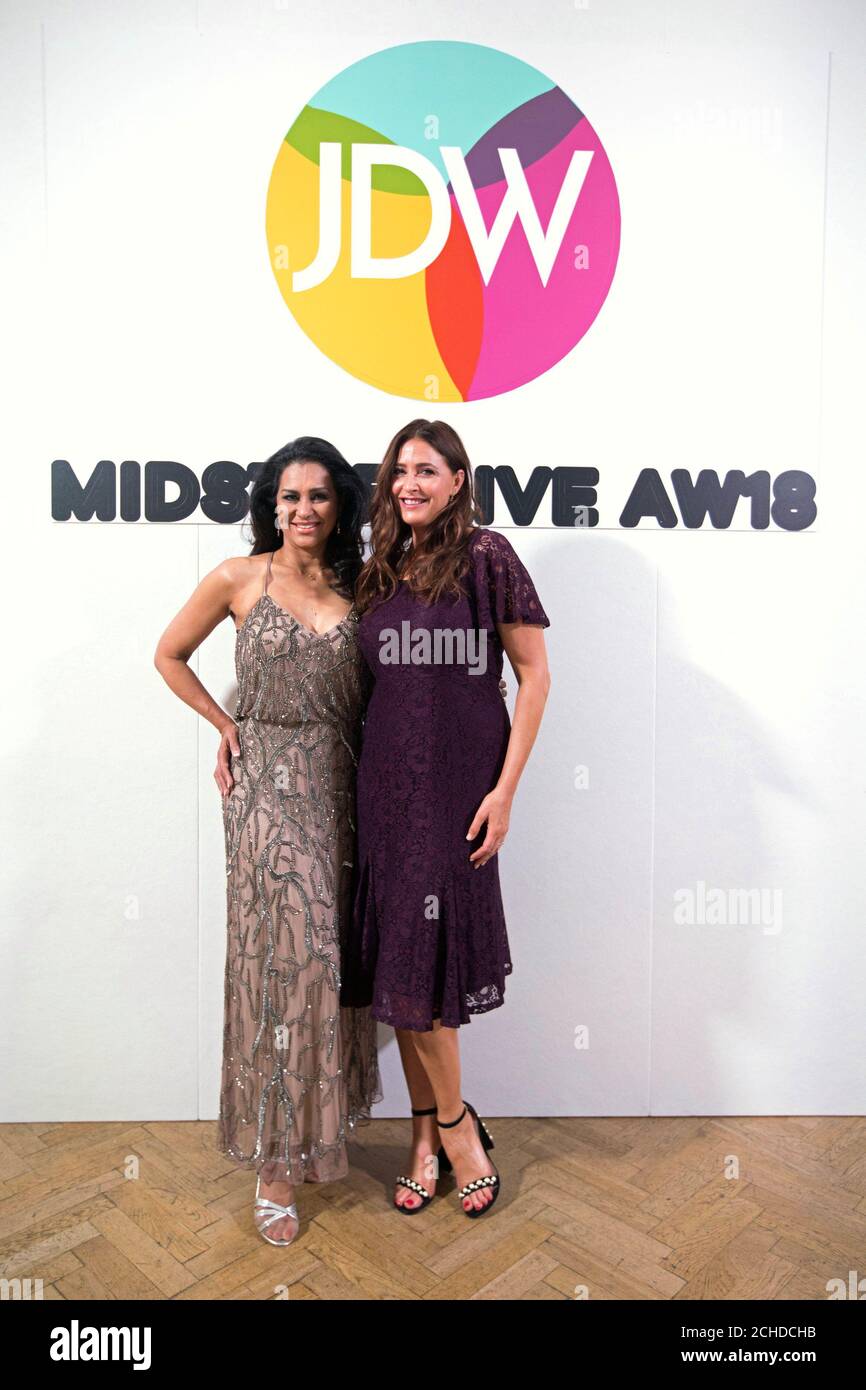 EDITORIAL USE ONLY Bruce Forsyth's widow Wilnelia Forsyth (right) and ...