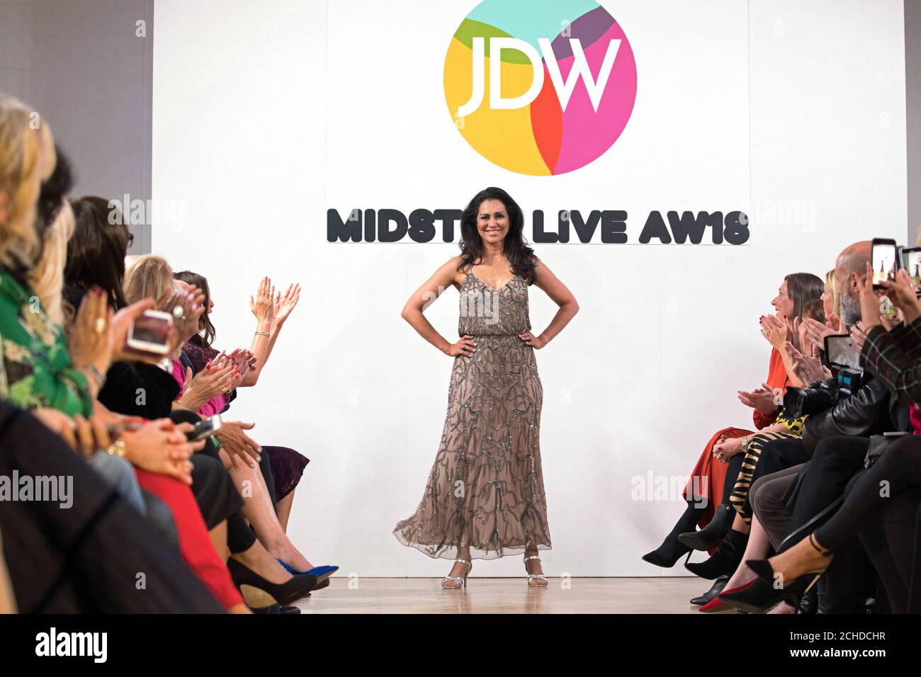 EDITORIAL USE ONLY Bruce Forsyth's widow Wilnelia Forsyth walks the JD ...