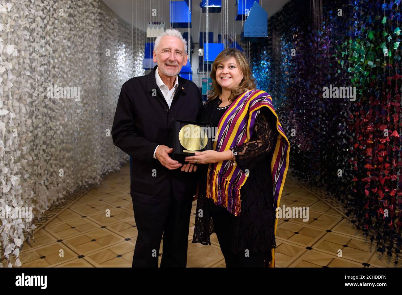 EDITORIAL USE ONLY Sir John Sorrell, President of London Biennale with ...